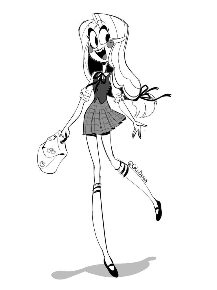 Målarbild Charlie Magne från Hazbin Hotel - Skiv ut gratis på ...