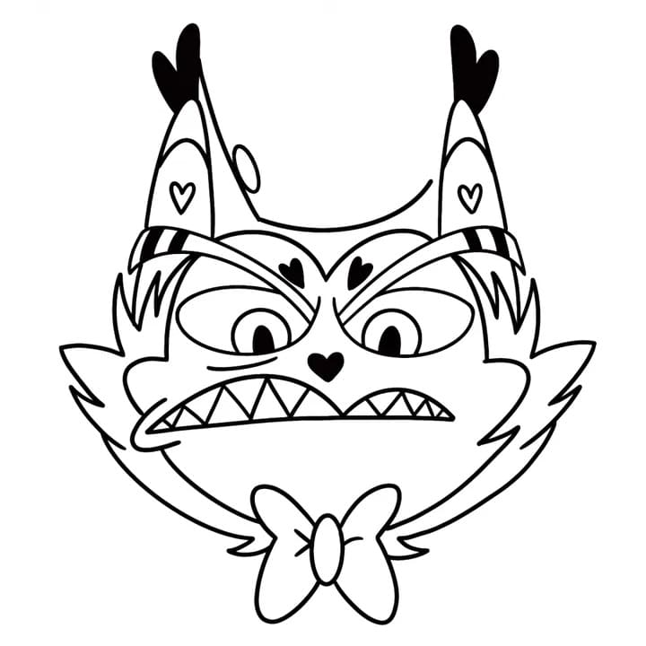 Målarbild Hazbin Hotel Gratis för Barn - Skiv ut gratis på malarbilder.se