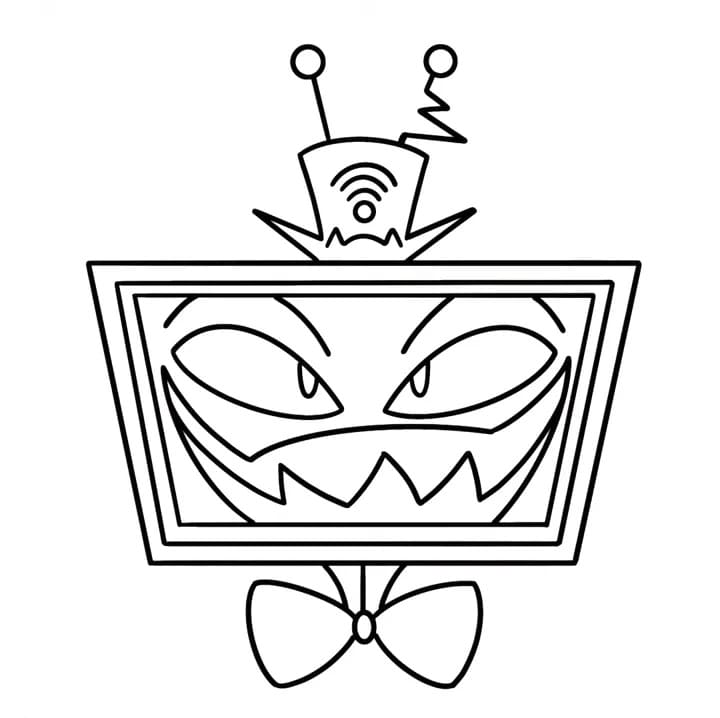 Målarbild Hazbin Hotel Gratis - Skiv ut gratis på malarbilder.se