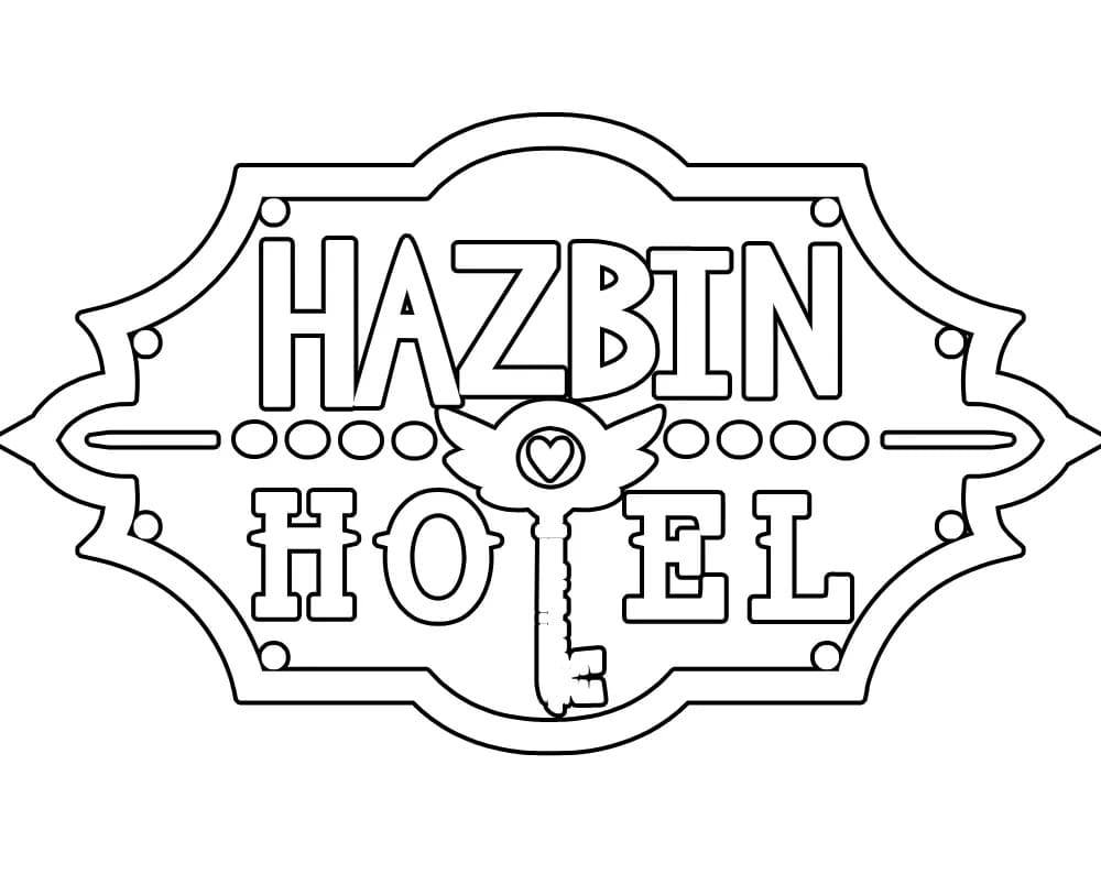 Målarbild Hazbin Hotel Utskrivbar - Skiv ut gratis på malarbilder.se