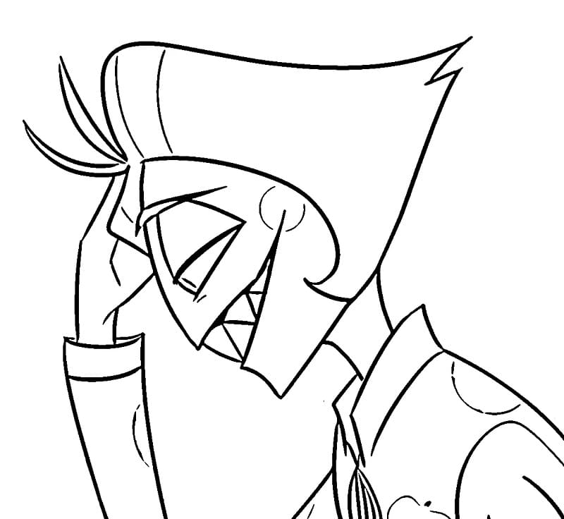 Målarbild Hazbin Hotel för 2-åriga Barn - Skiv ut gratis på malarbilder.se